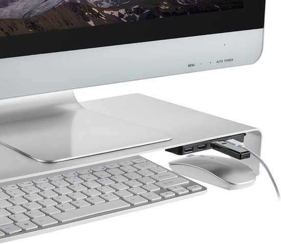 Monitorstandaard verhoger, metalen computerstandaard - Dual Monitor ...