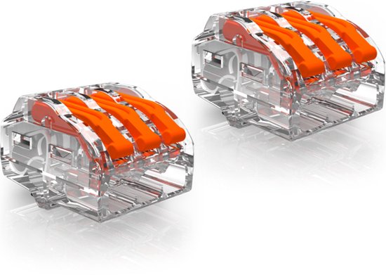 Conex - 2 stuks Conex Lasklemmen kabelverbinders - 3 polig 0,5 tot 4mm² ...