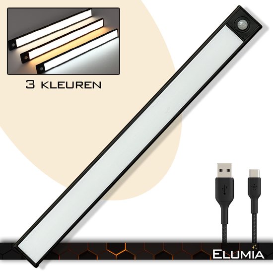 Elumia LED verlichting - Magnetisch met bewegingssensor - 3 kleuren ...