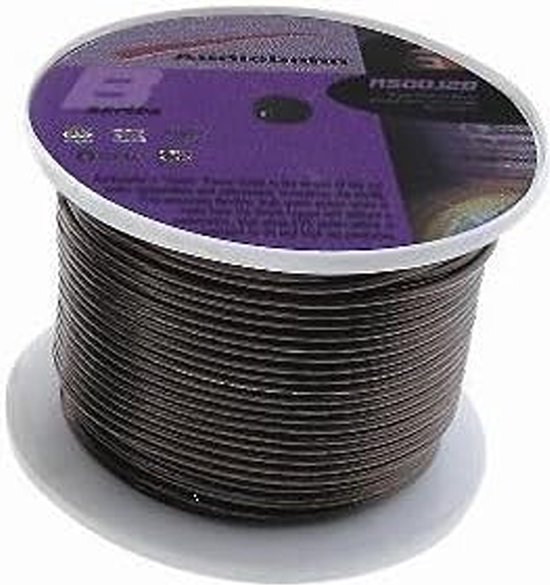 Audiobahn A1004B, aardkabel, 4 gauge, 30 m spoel, zwart, 1862 kernen | bol
