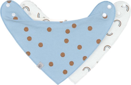 Lässig Bandana Slab - Happy Rascals - Sky Blue - 2-Pack | bol