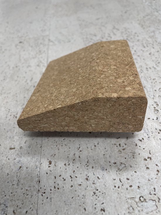 Yoga Kurken Steunblokken Wigvorm Set Van 2 Stuks Kurk En Co 10 X 9