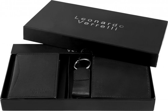 Leonardo Verrelli cadeauset zwart heren 3 dlg | bol