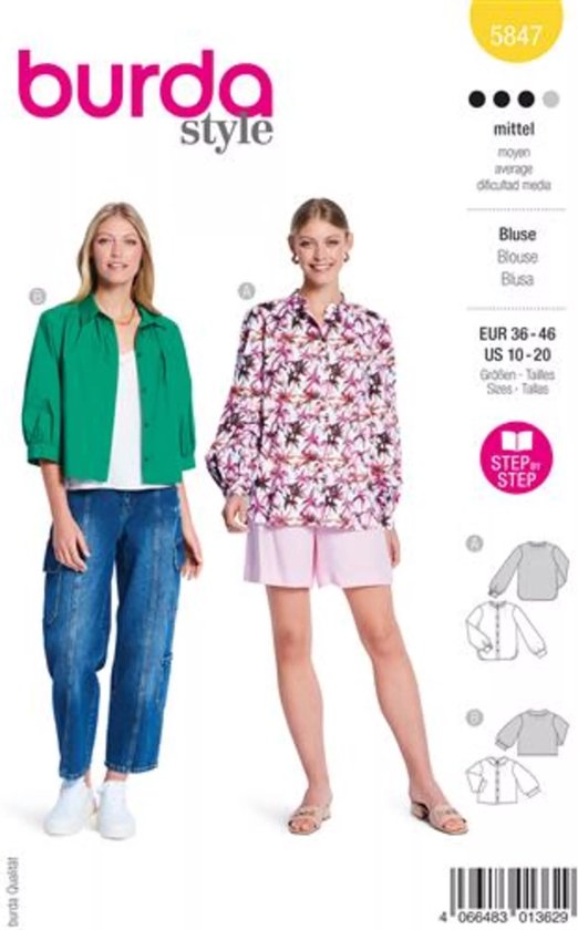 Burda nr.5847 maat 36-46 | bol