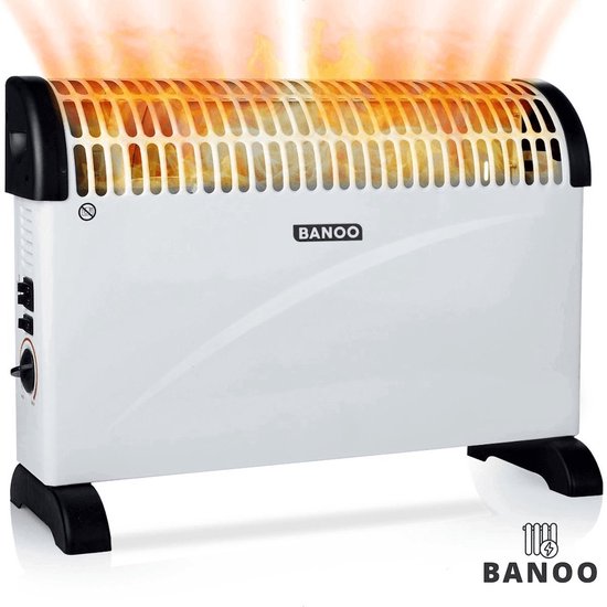 BANOO - Elektrische Turbo Kachel - Convectorkachel - 750|1250|2000 Watt ...