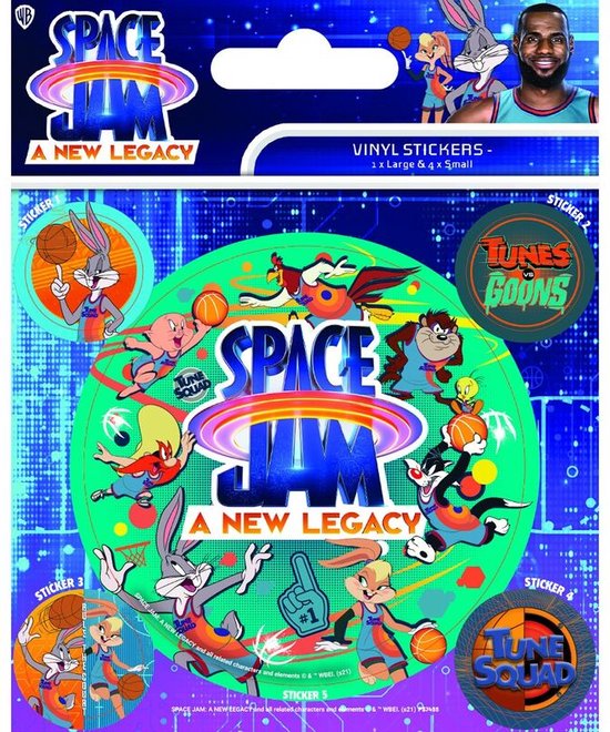 Warner Bros - Space Jam: A New Legacy - "Old School Jam" Vinyl Stickers ...