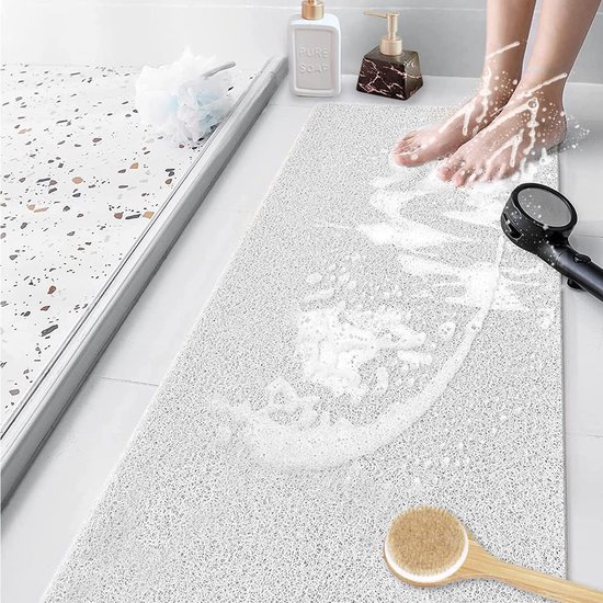 Douchemat, antislip, zacht comfort, veilige badmat met afvoergaten, pvc ...