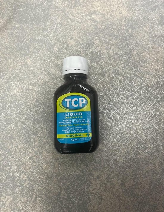 TCP Antiseptic Liquid - Keelpijn, mondzweer, snijwonden - 50ML | bol