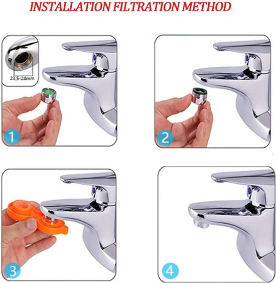 Kraankop - perlator-Kraan Filter - Kraan Opzetstuk - Waterbesparende ...