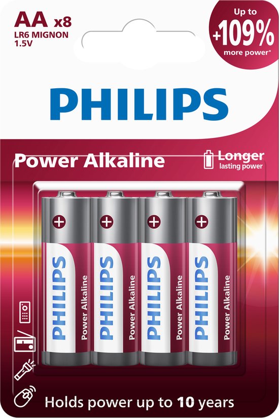 Philips Power alkaline AA 8 pack | bol