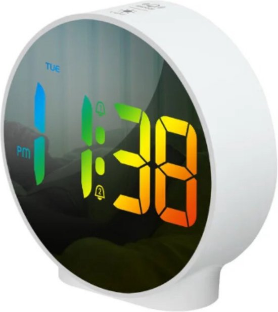 Digitale Wekker - Twee alarmen - Zwart - Dimbaar - USB & AAA batterij ...