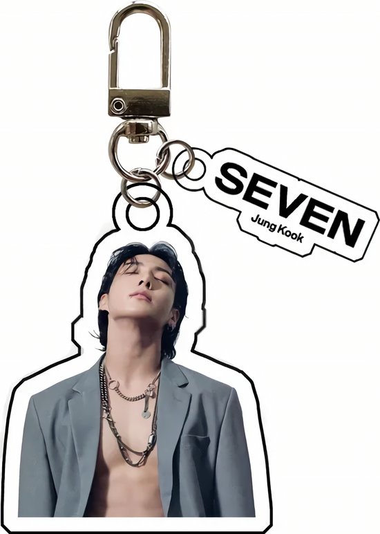 Kpop BTS BB JUNG KOOK SEVEN Plastic Acrylic Keychain variant 6 ...