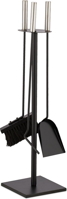 openhaard set - 4-delig - met haardgereedschap en standaard - haardstel ...