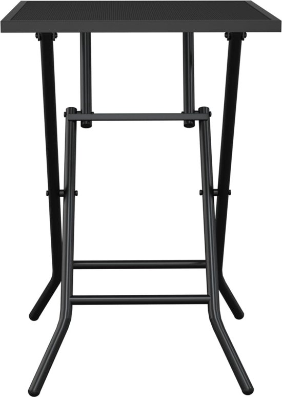 vidaXL Tuintafel inklapbaar 50x50x72 cm staalgaas antracietkleurig ...