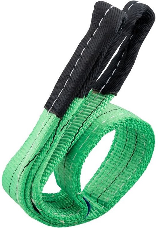 Hijsband 2 Ton - 1 meter - 6 cm breed - groen | bol