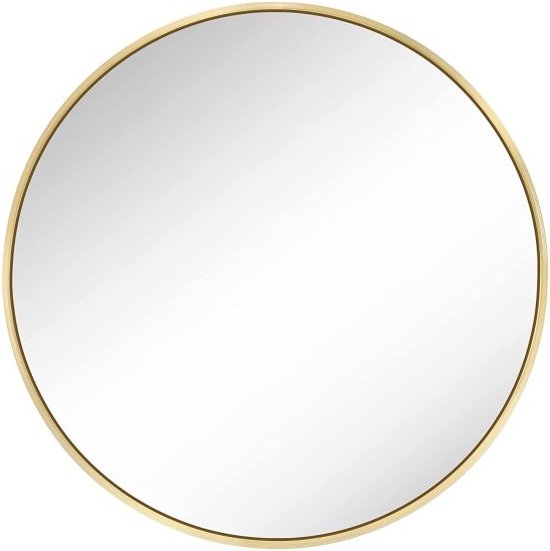 Wandspiegel, Ronde Spiegel, Badkamerspiegel, 61 Cm Diameter, Metalen ...