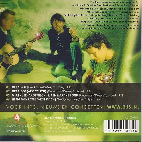 Net Alsof, 3JS | Muziek | bol
