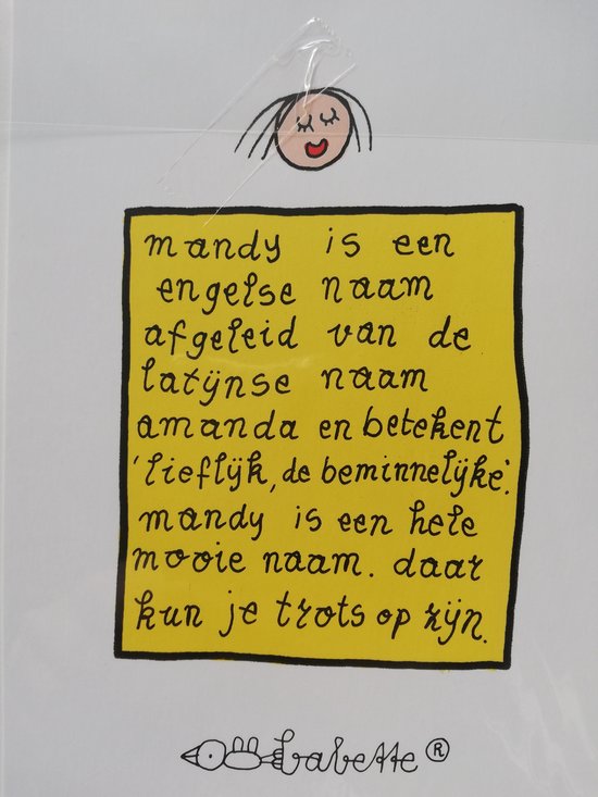 Wenskaart met naam Mandy | bol