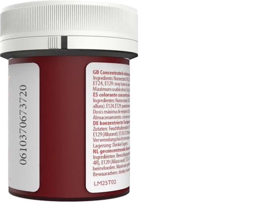 Sugarflair Max Concentrate Paste Colour - Voedingskleurstof - Rood ...