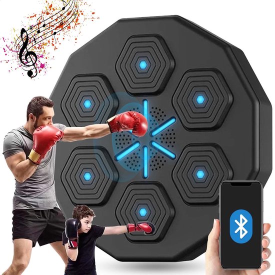 Slimme Boksmachine Met Bluetooth- Fitness - Geluid - Boksen - Bokszak ...