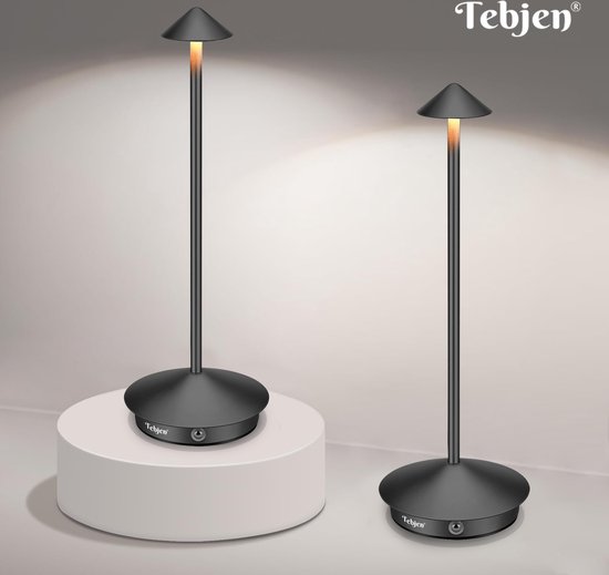 TEBJEN Tafellamp – Oplaadbaar Tafellamp - Smart LED Lighting ...