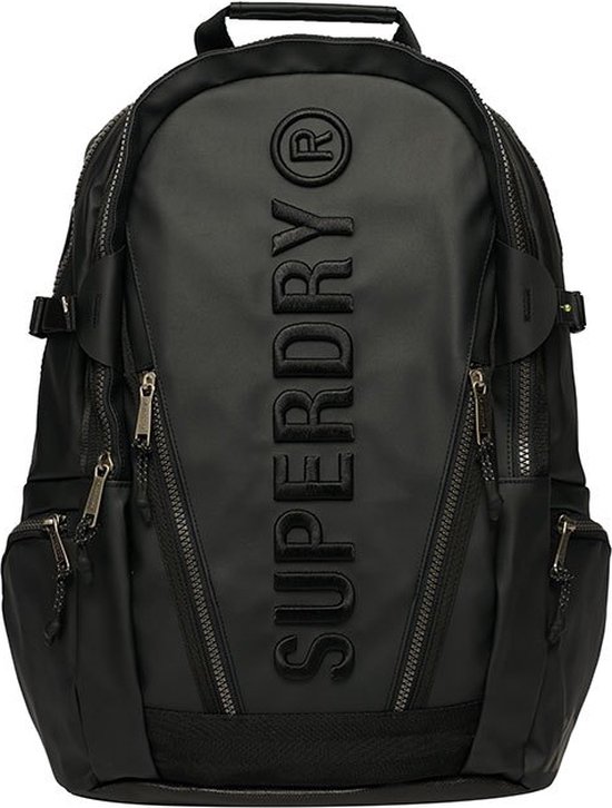 Superdry Tarp Backpack Black Bold | bol