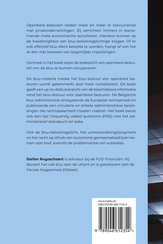 Economische activiteiten van openbare besturen | 9789046612354 | Stefan ...