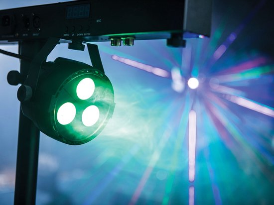 Qtx Light PAR12 LED PAR spot 3x 4W RGBW COB LEDs | bol