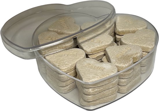Valentijns hart gevuld met salmiak snoep - 300 gram - Hartjes - Liefde ...