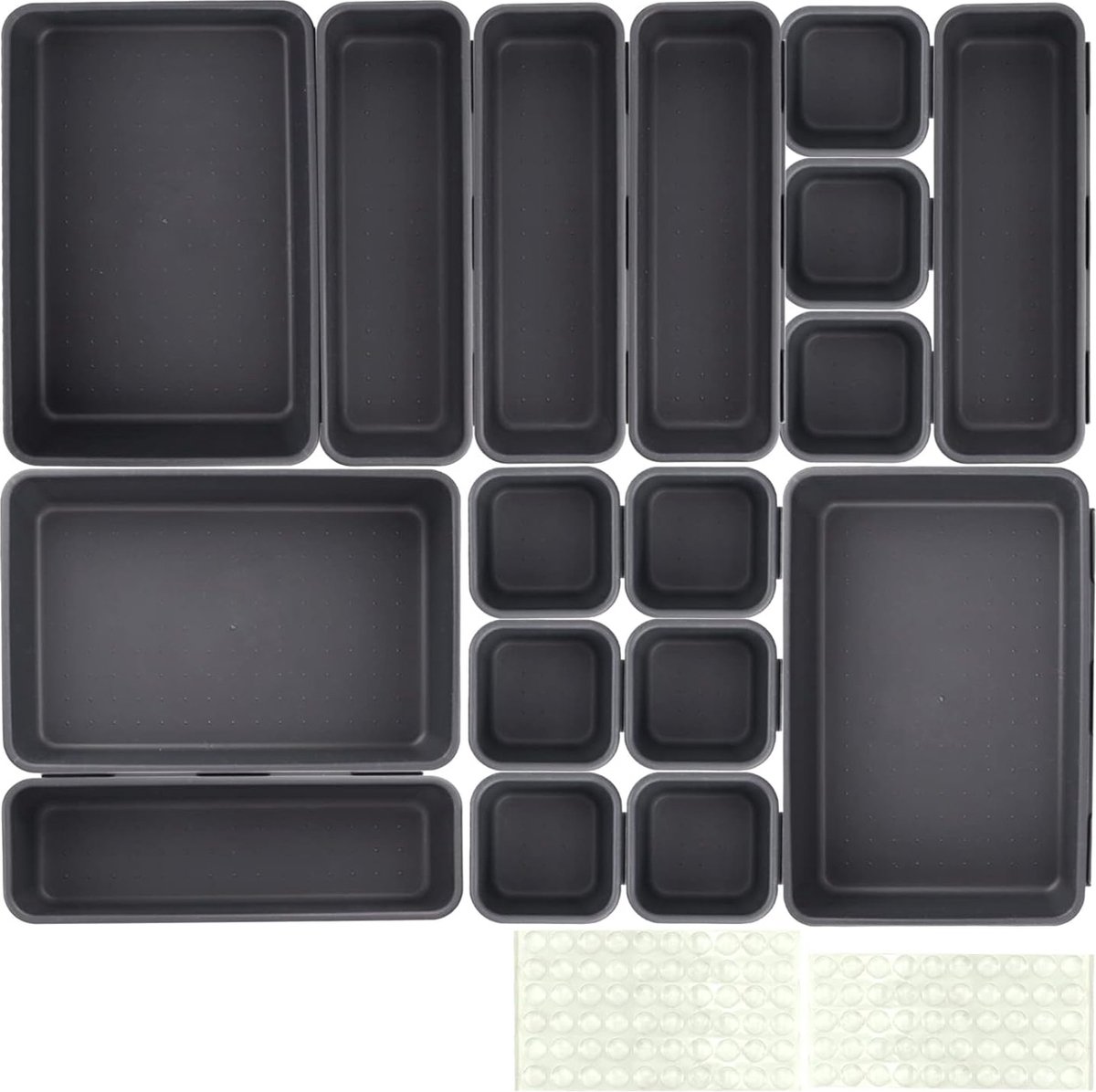 Lade-organizer, 17 stuks, lade-organizer lade, kaptafel-organizer ...