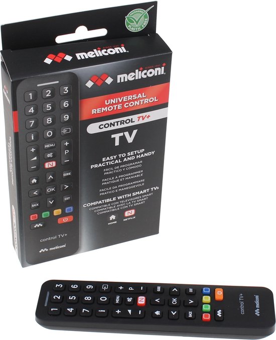 Meliconi Control TV+ afstandsbediening IR Draadloos Drukknopen | bol