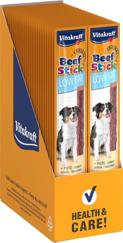 Vitakraft Beef Stick Low Fat - 12g - 50 stuks | bol