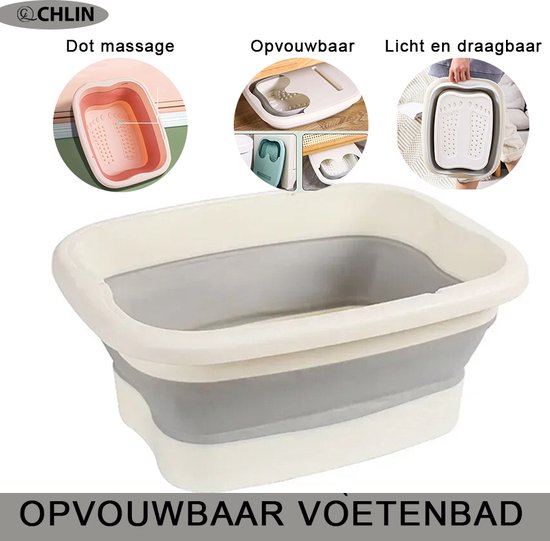 CL CHLIN® Voetenbad Inklapbaar - wit Opvouwbaar Voetbad - Voetenbaden ...