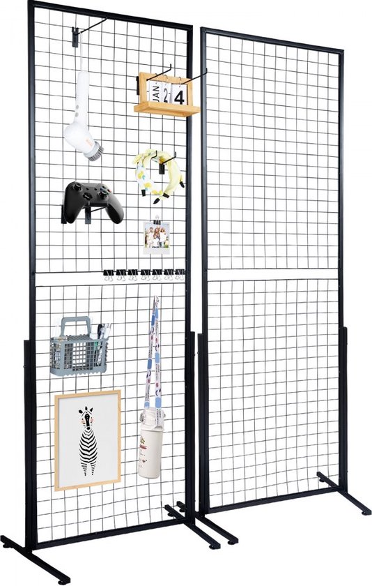 Mesh wall panel - Wire mesh wall display rack - 2 packs | bol