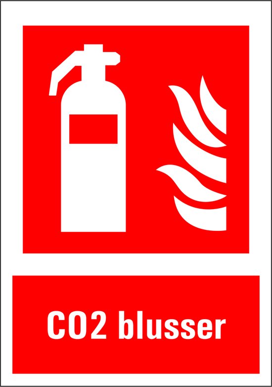 CO2 blusser sticker met tekst 148 x 210 mm | bol