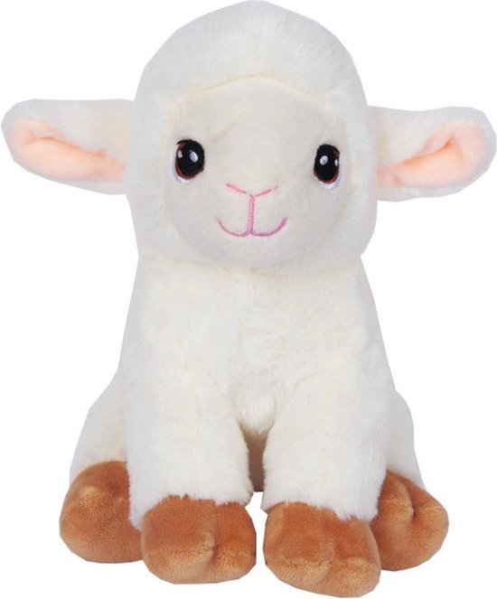 Knuffeldier Lammetje/schaap Lisa - zachte pluche stof - dieren knuffels ...