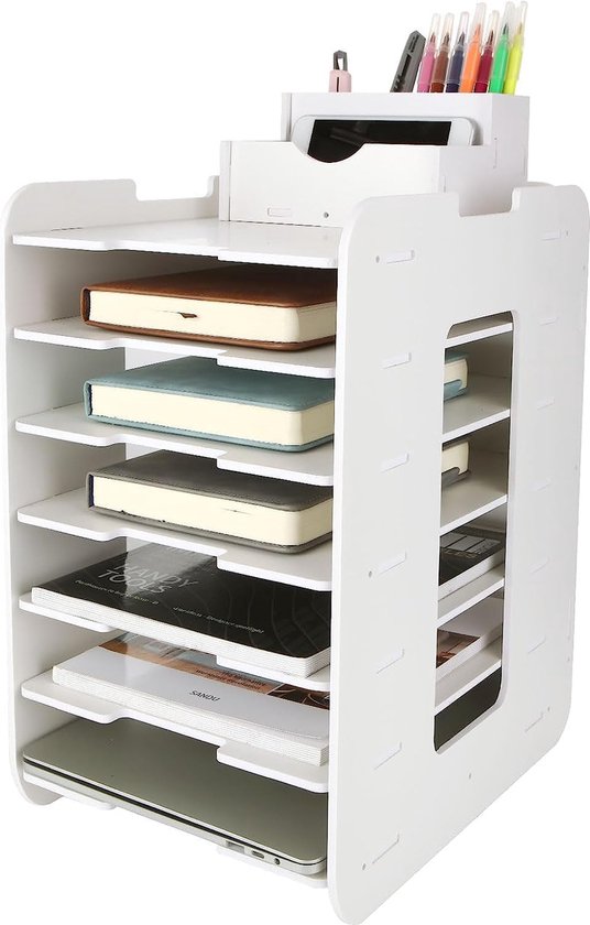 7 Opbergvakken Bureau Stapelbaar Brievenbakje Opbergvakken ...