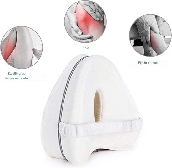 Kniekussen Voor In Bed – Kniekussen Met Memory Foam – Beenkussen Dat Werkt tegen... | bol