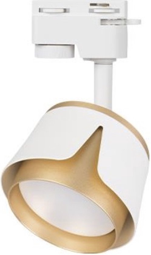 LED 1-fase railspot rond | Tulip | GX53 fitting | Wit / Goud | bol