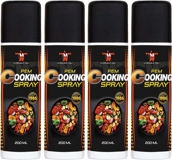 M Double You - PEM Cooking Spray (4 x 200 ml) - bakspray - spuitbus ...