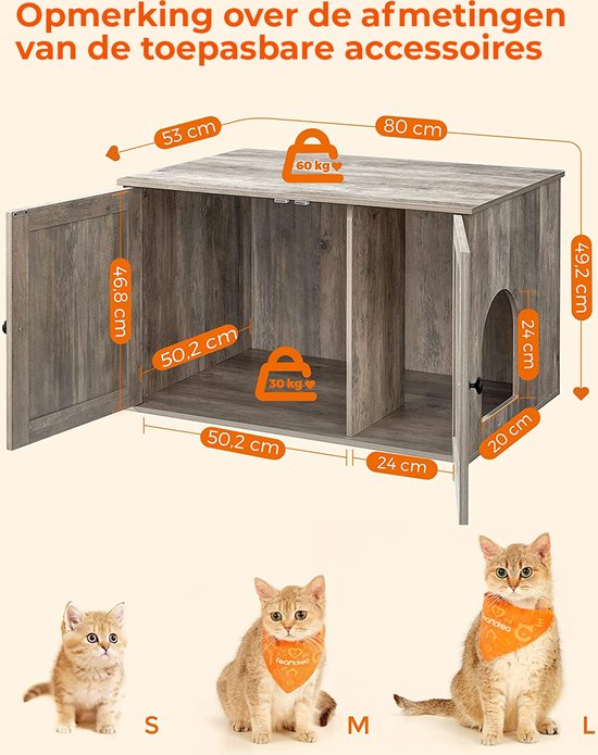 MaxxPet Houten kattenhuis - katten bench - kattenbed - katten hok ...