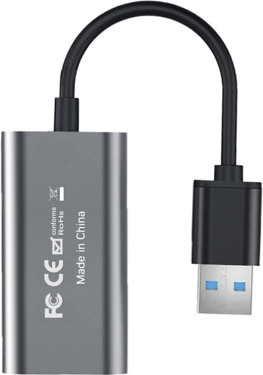 SVH Company Video Capture Card - HDMI 4K Plug and Play - USB A - Zwart ...