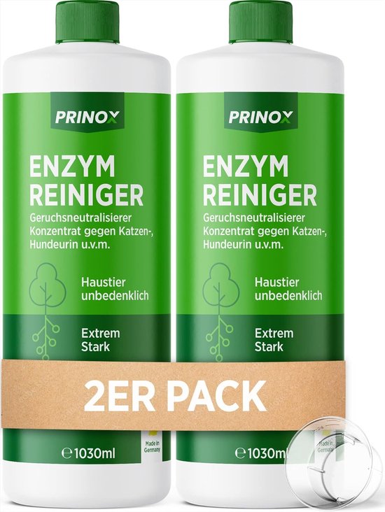 PRINOX® 2x 1030 ml Geurverwijderaar - Enzymreiniger Concentraat - Goed ...