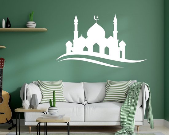 Stickerheld - Muursticker Moskee - Cami - Woonkamer - Religie - metjit ...