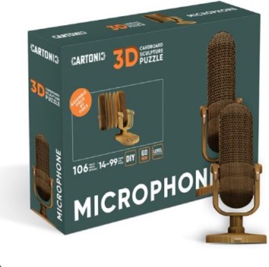 CARTONIC-3D puzzel- Microphone-3D puzzel- Speelgoed- Puzzel-DIY ...