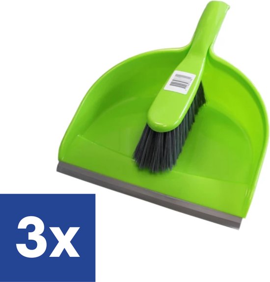 Vuilblik met Borstel - Stoffer en Blik - 3 stuks | bol