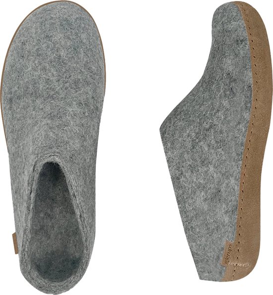glerups Dames en Heren pantoffels Leren zool | bol