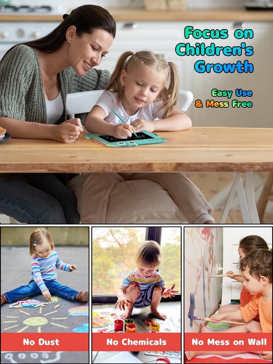 Lcd-schrijfborden, speelgoed voor 3-6 jaar oud, 21.50 cm scherm ...