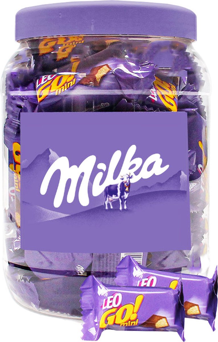 Milka Leo Go Mini - wafer met melkchocolade uit de Alpen - 500g | bol
