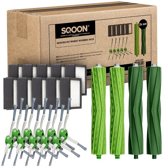 SQOON® Serviceset XL geschikt voor iRobot Roomba i3, i3+, i7, i7+, i4, i6, i6+, i8,... | bol